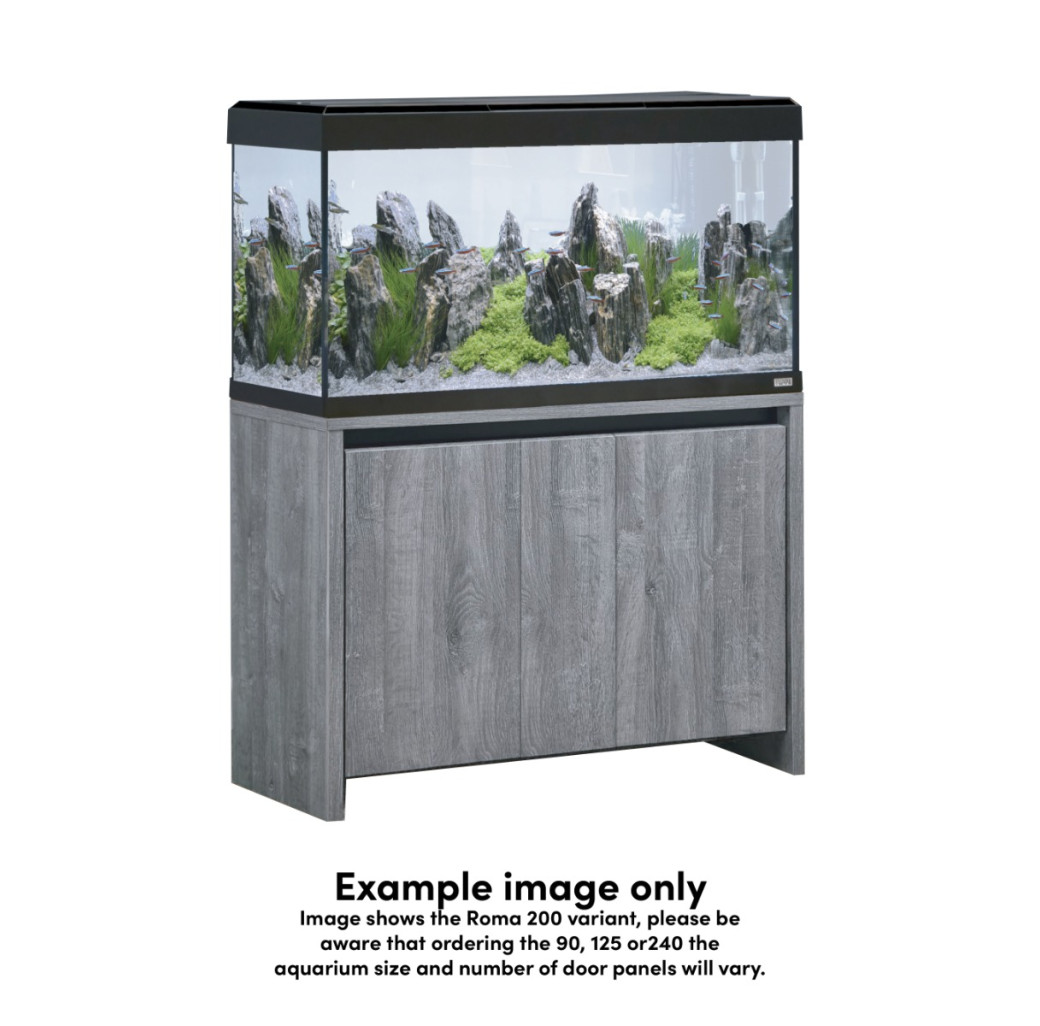 Fluval Roma 240 LED Aquarium & Cabinet Set - Grey - Maidenhead Aquatics