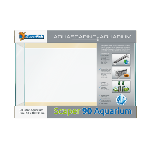 Superfish Scaper 90 Litre Aquarium Set - Maidenhead Aquatics