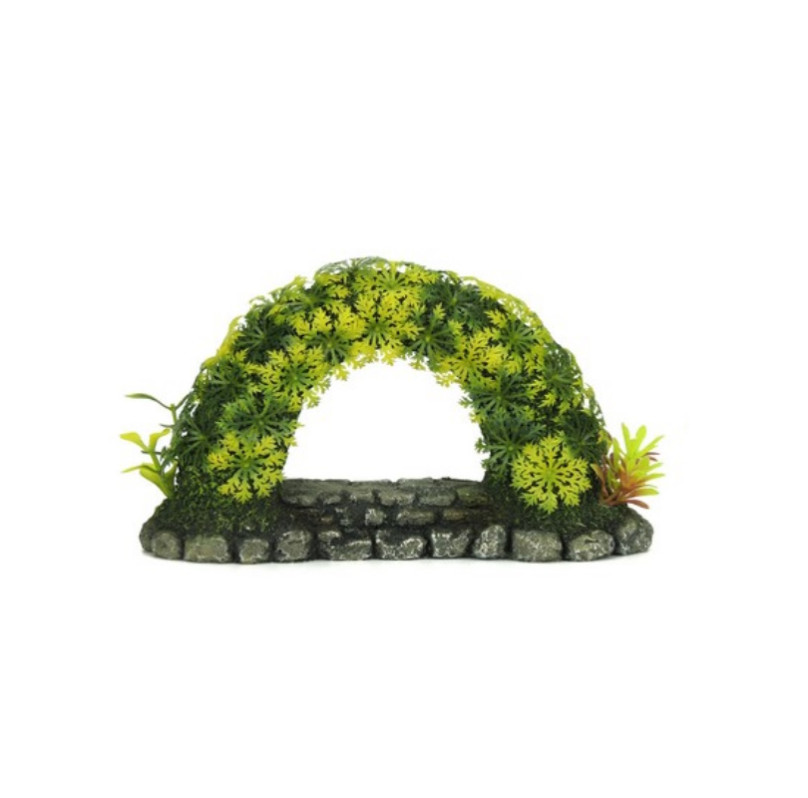 Classic Ornament - Stone Arch with Plants (Small) - Maidenhead Aquatics