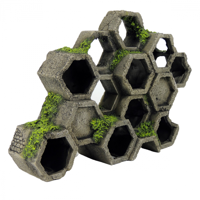 Classic Ornament - Hexagonal Concrete Swim through Pipe