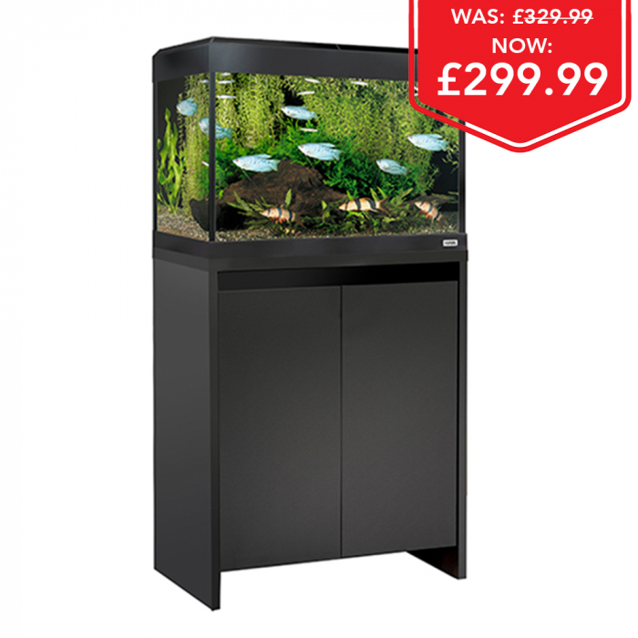 Fluval Roma 90 LED Aquarium & Cabinet Set - Black