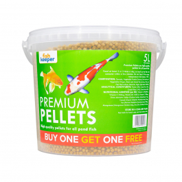 Fishkeeper Premium Pellets 5L - Buy One Get One Free